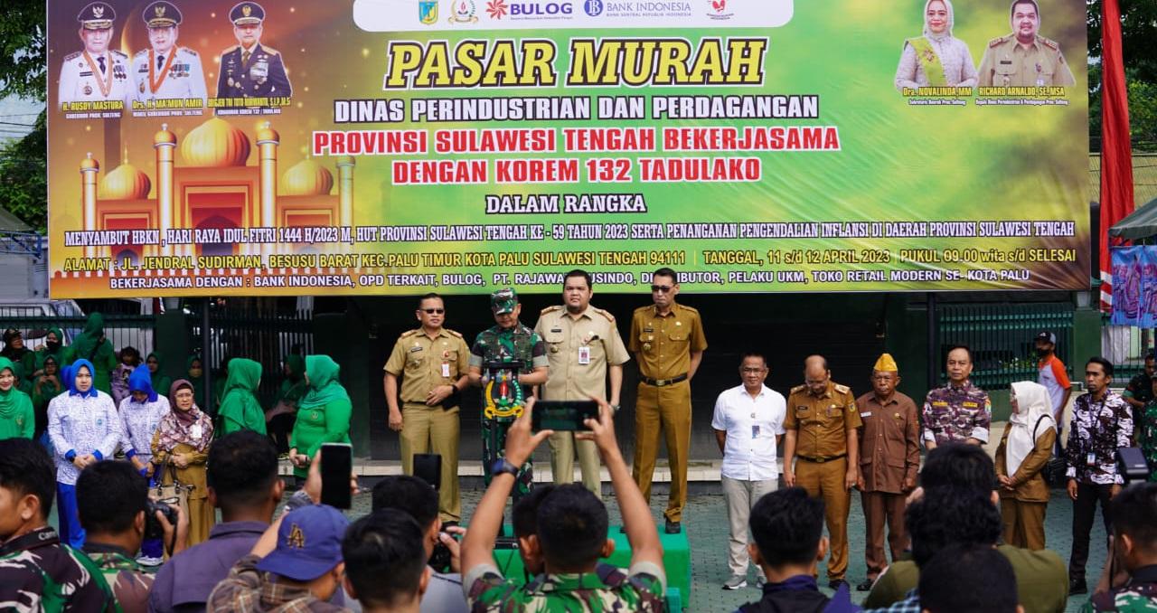 Jelang Idulfitri, Disperindag dan Korem 132/Tadulako Gelar Pasar Murah ...