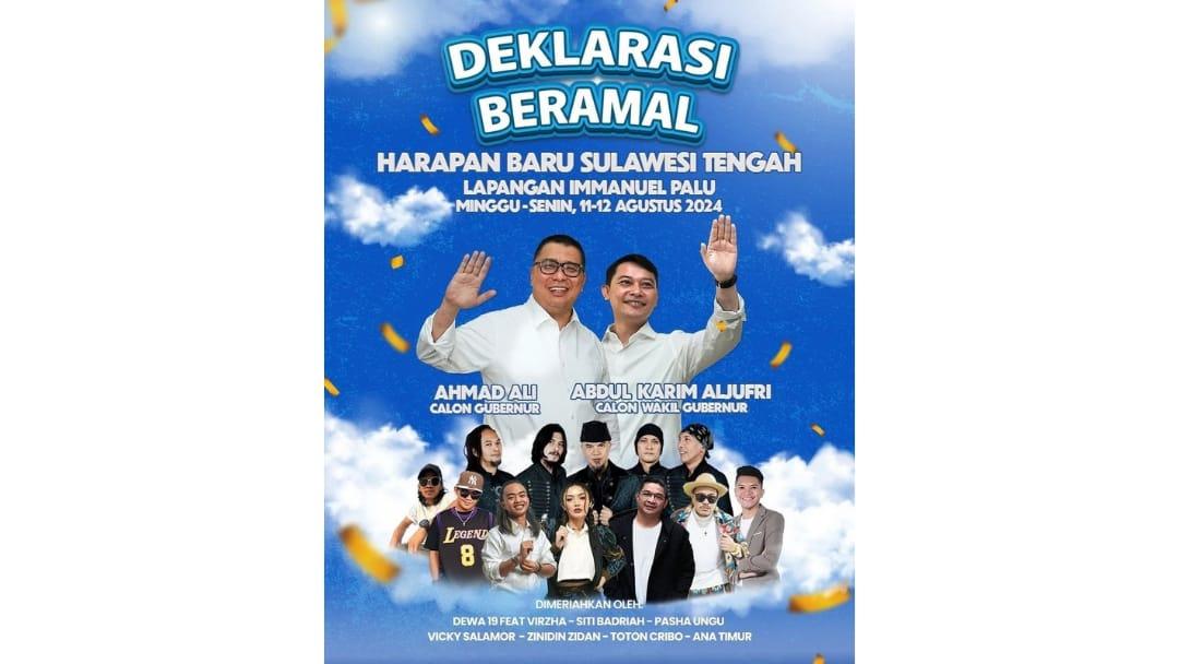 Dewa 19 hingga Pasha Ungu Bakal Meriahkan Deklarasi Ahmad Ali-Abdul ...
