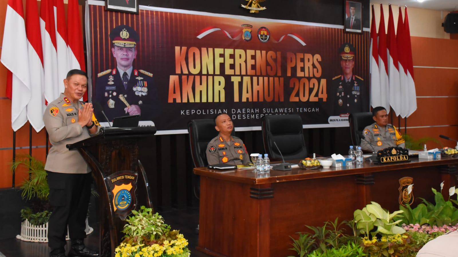Polda Sulteng Pecat 57 Anggota Selama 2024, 137 Personel Diganjar Penghargaan - Harian Sulteng